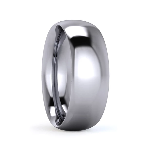 Palladium 950 7mm Heavy Weight Traditional Court Wedding Ring | Quality ...