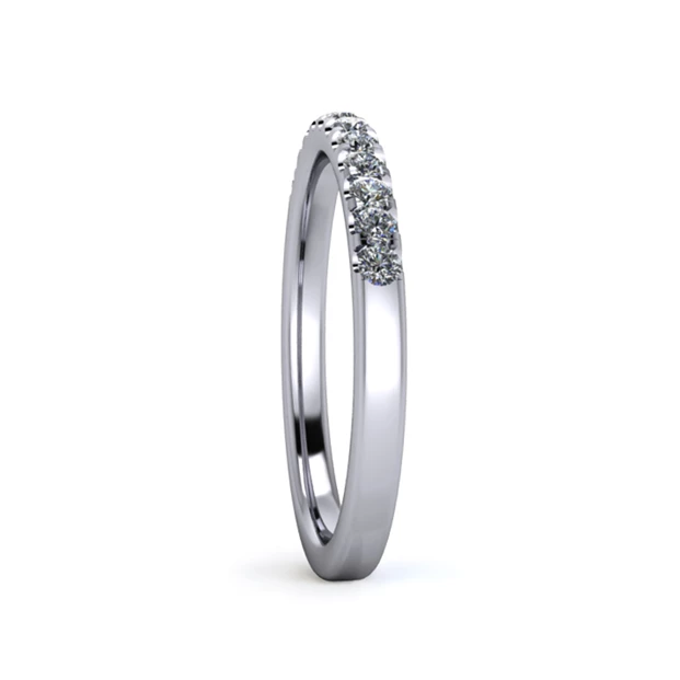 Platinum 2mm One Third Micro Diamond Set Ring | Quality Diamonds