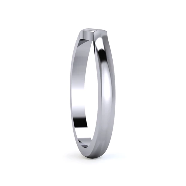 Palladium 950 2.2mm Fitted Wedding Ring | Quality Diamonds