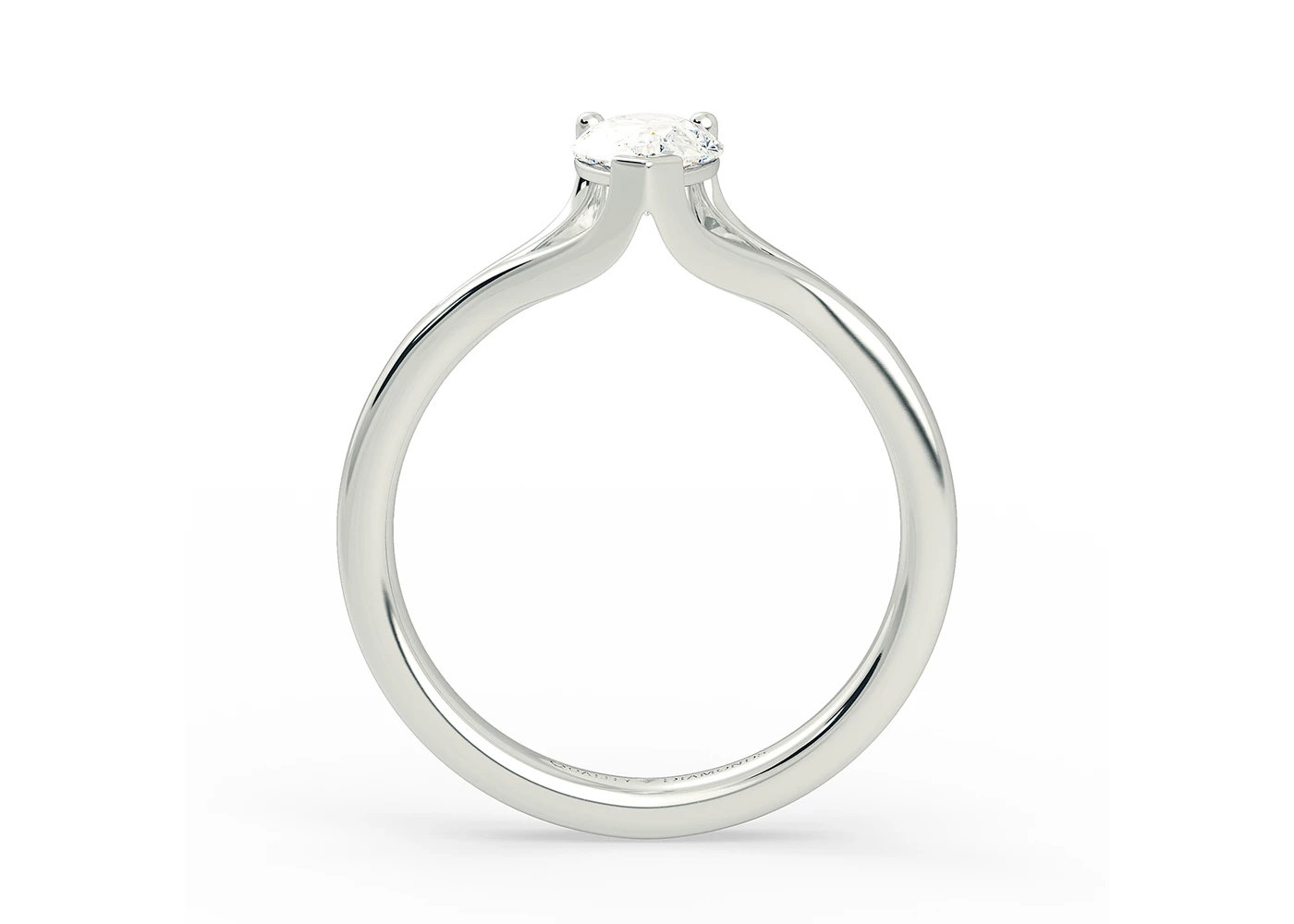 Pear Aurelia Diamond Ring in Platinum | Quality Diamonds